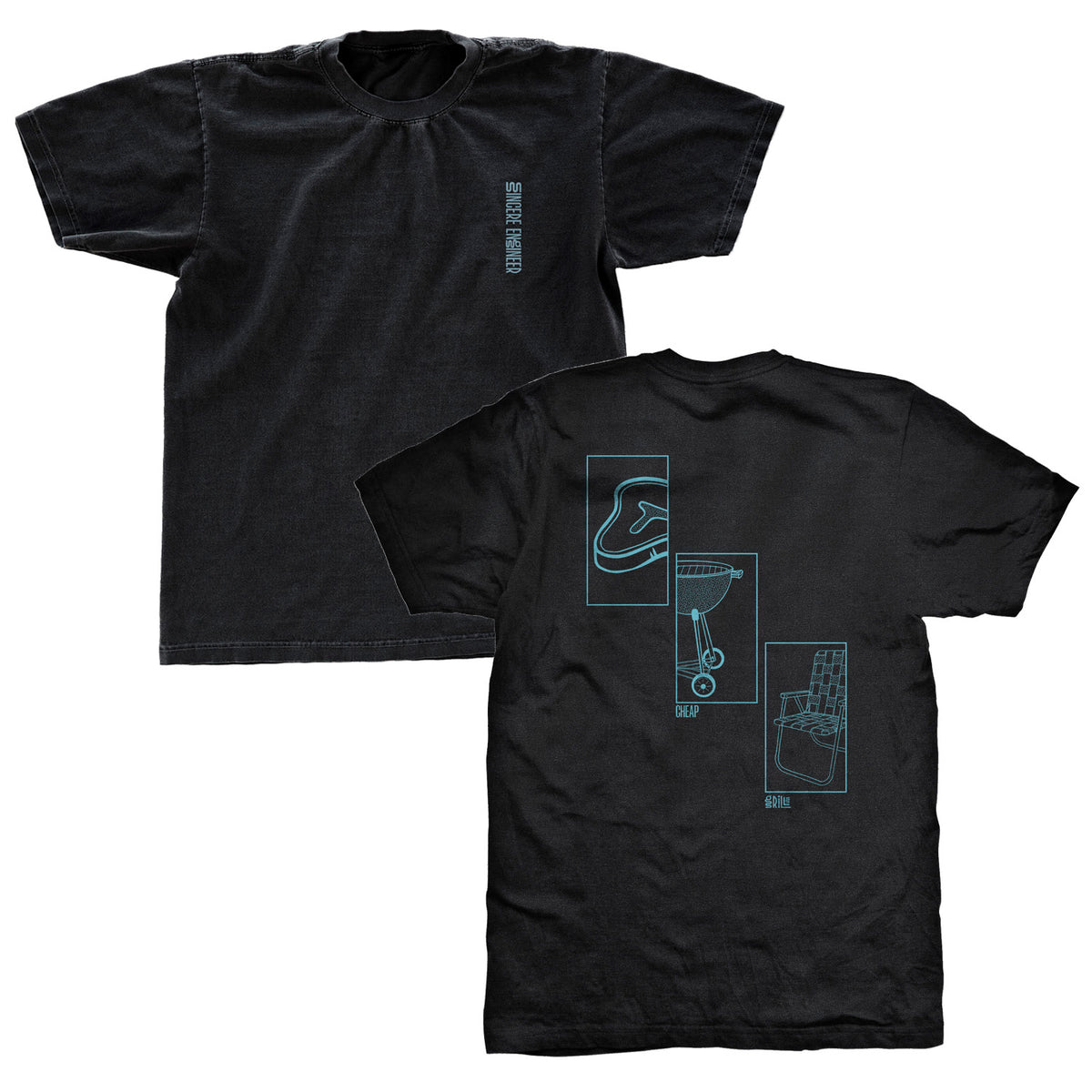 Sincere Engineer Cheap Grills Black T-shirt – Hopeless Records